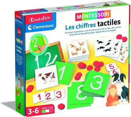 jeu Montessori les chiffres tactiles pour enfant CLEMENTONI– La ...