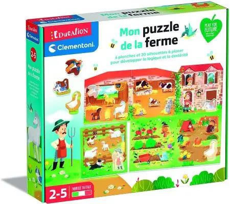 Puzzle de la ferme, jeu animaux de la ferme CLEMENTONI– La Fabrique des ...